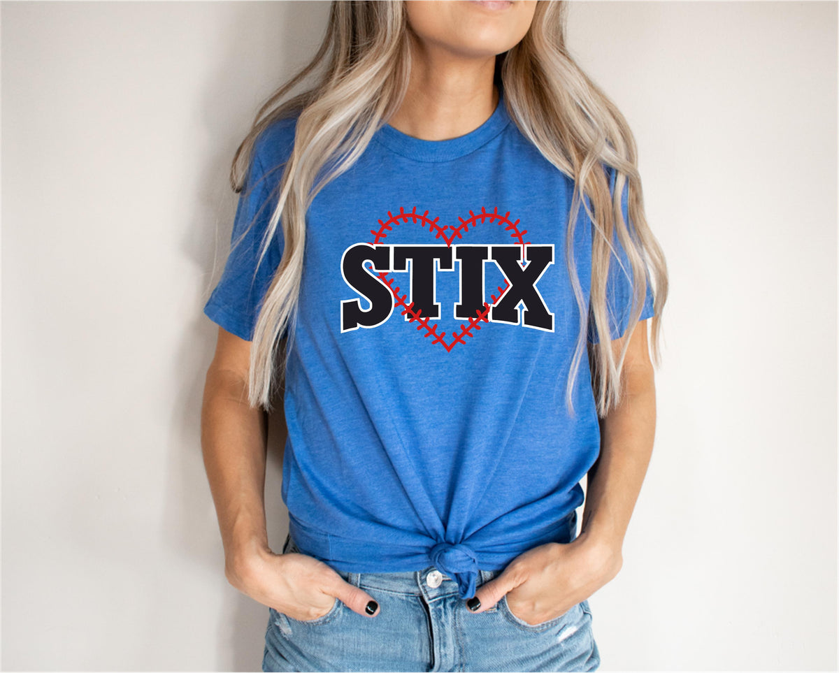 Stix Stitch Heart T-Shirt – Boxcar Boutique